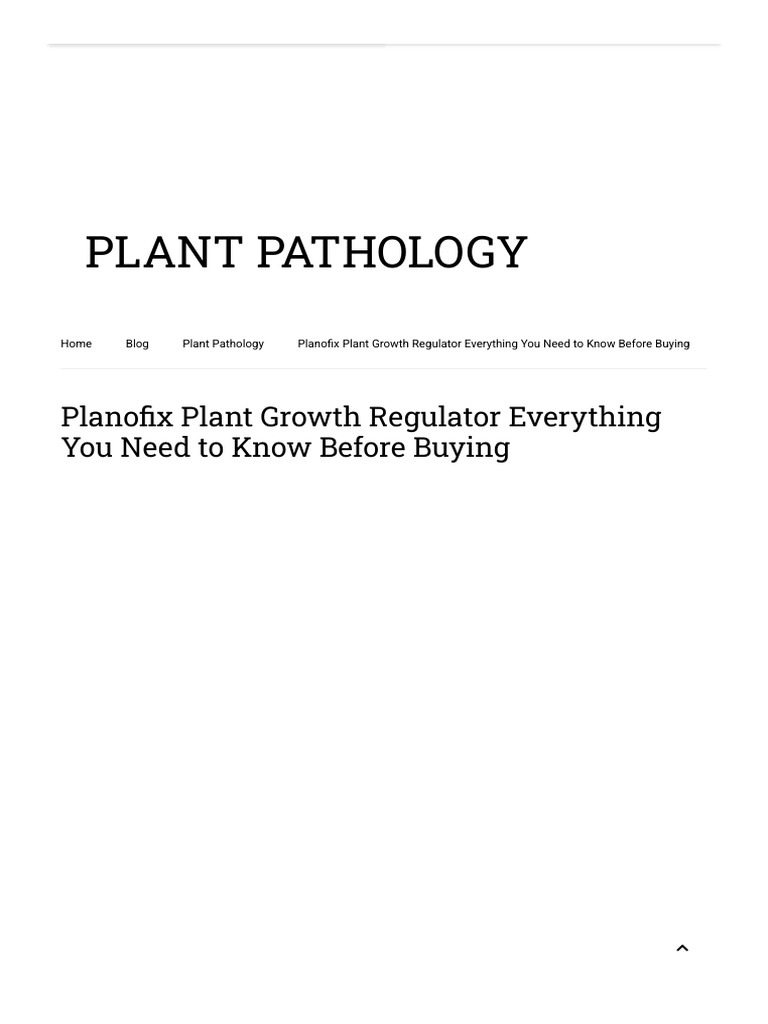 Planofix Plant Growth Regulator You Need To Know Before Buying | PDF ...