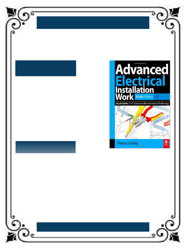 Advanced Electrical Installation Work Sixth Edition Trevor Linsley ...