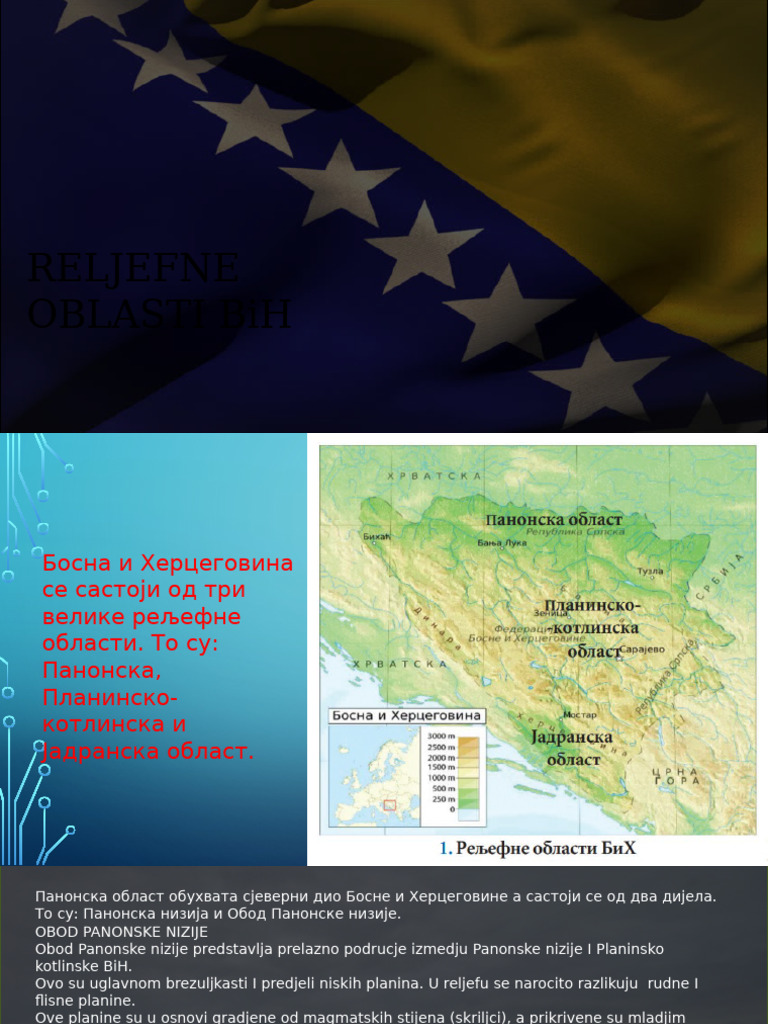 Reljefne Oblasti Bih | PDF