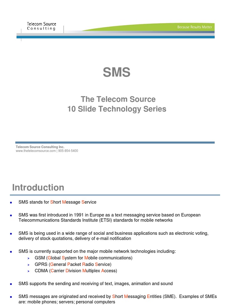 An Overview of the Short Message Service (SMS) Protocol: Architecture ...