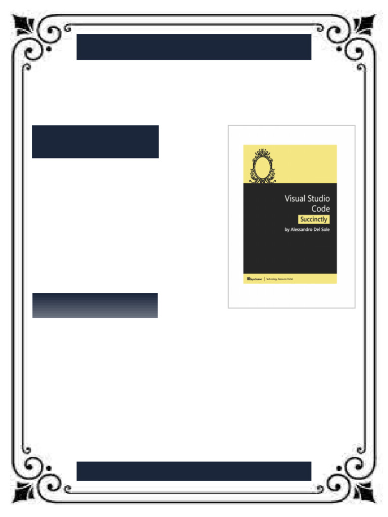 Visual Studio Code Succinctly 1st Edition Alessandro Del Sole ebook ...