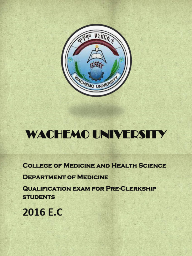 Pre-Clerkship Qualification Exam 2016 | PDF | Kidney