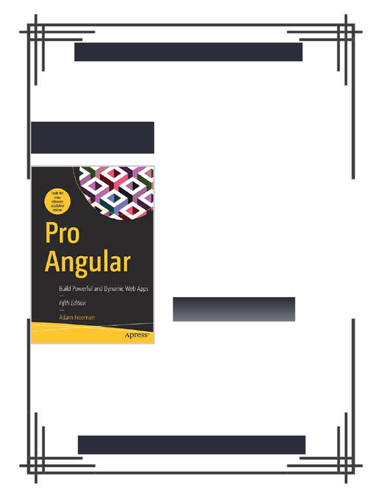 Pro Angular: Build Powerful and Dynamic Web Apps, 5th Edition Adam ...