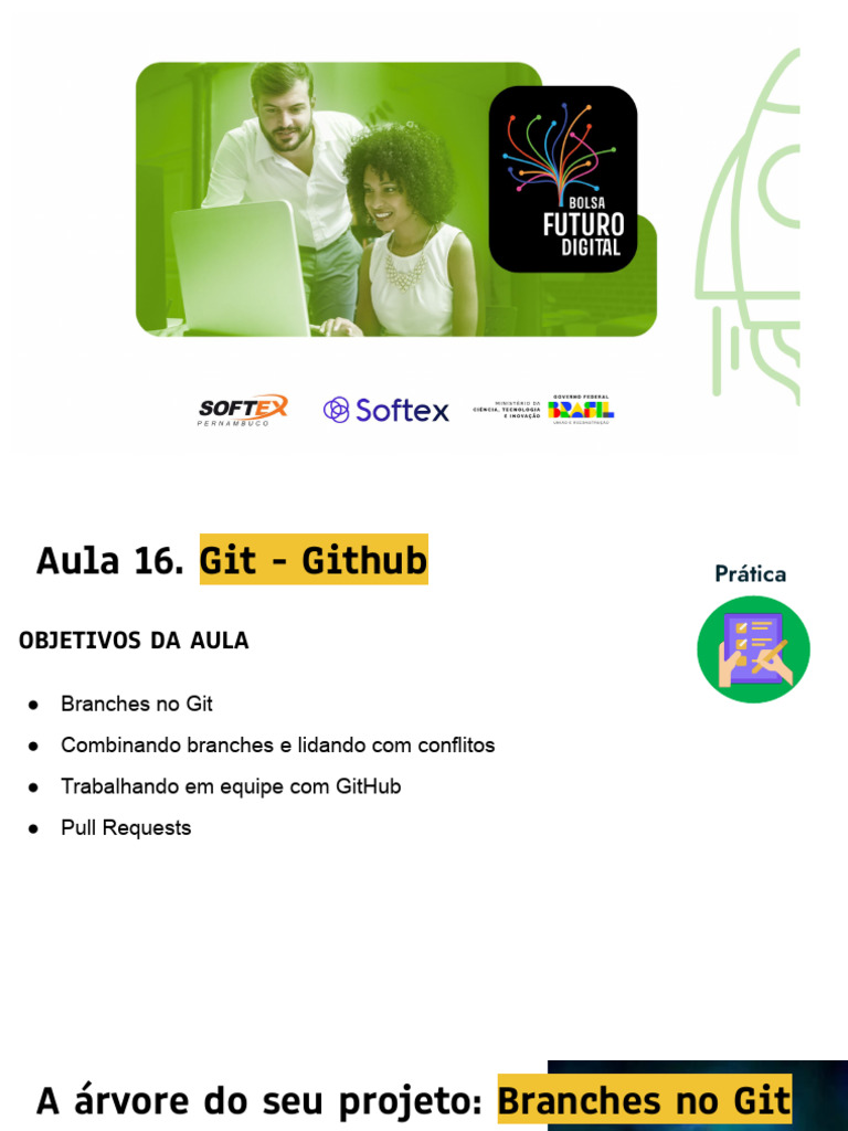 FE-Aula17 Git e Github.pptx | PDF | Árvores | Tempo