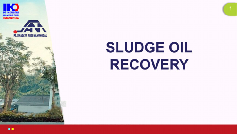 Sludge Oil Recovery - Research Objectives (Page 1) | PDF