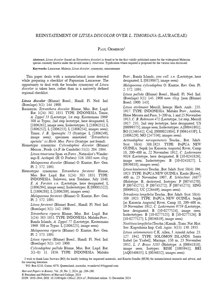 29_2_289_ormerod | PDF | Biological Classification | Zoology