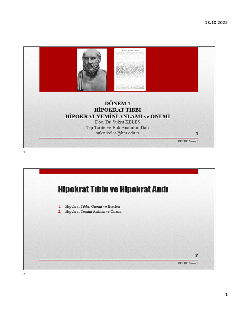 Hipokrat Tıbbı | PDF