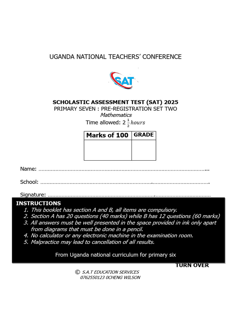 Pre Reg Set Two | PDF
