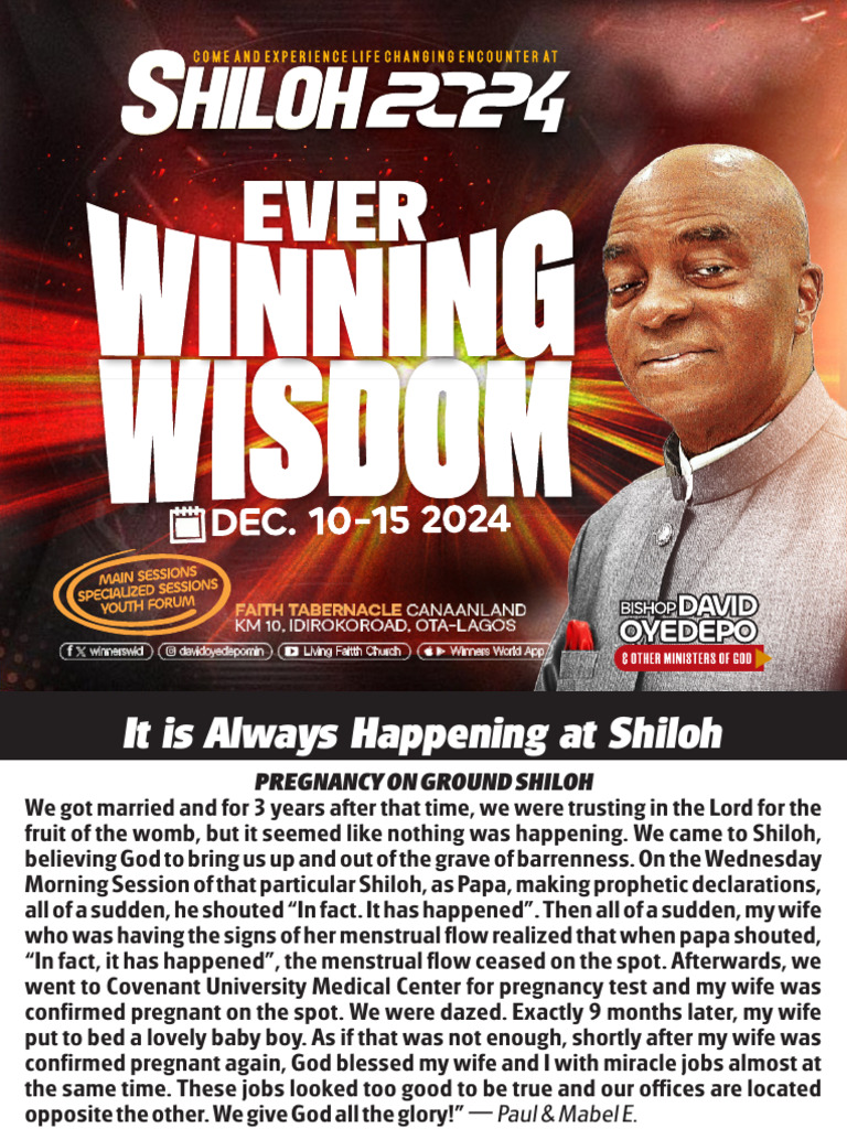 Winning Wisdom Shiloh 2024 | PDF