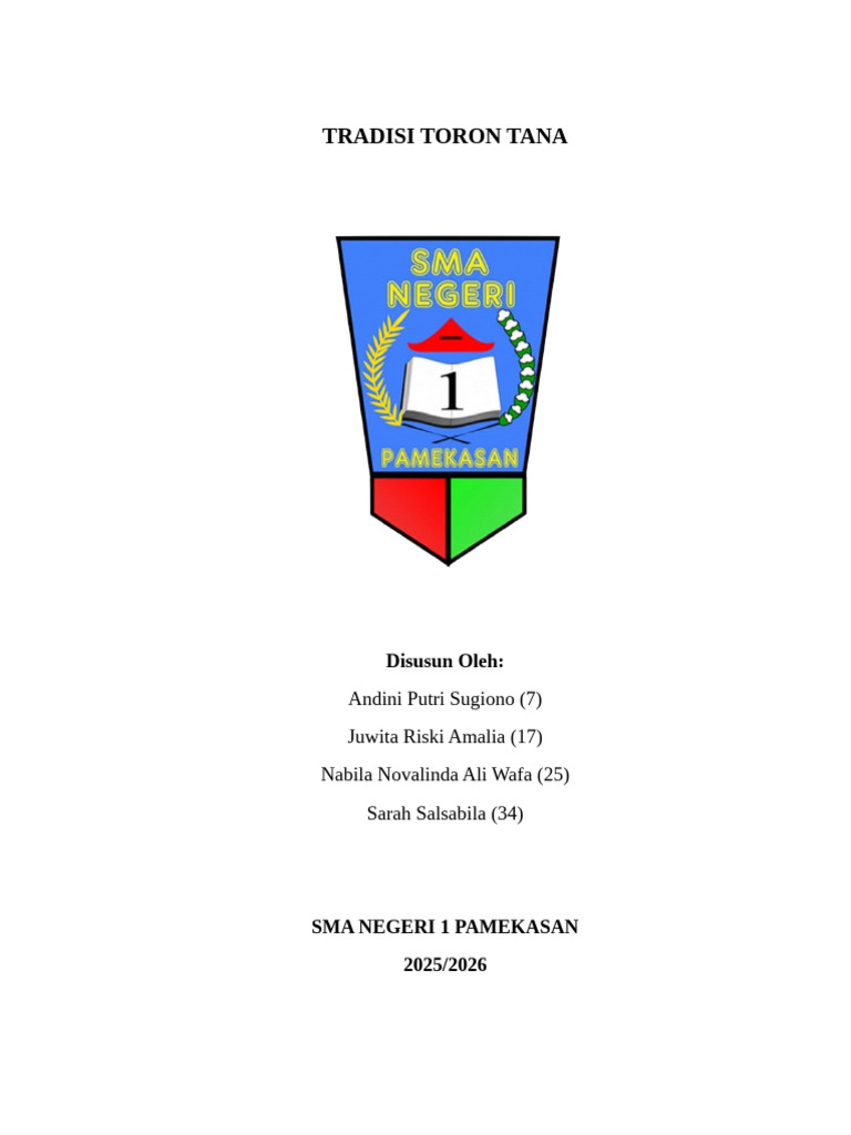 Tradisi Toron Tana: Upacara Madura | PDF