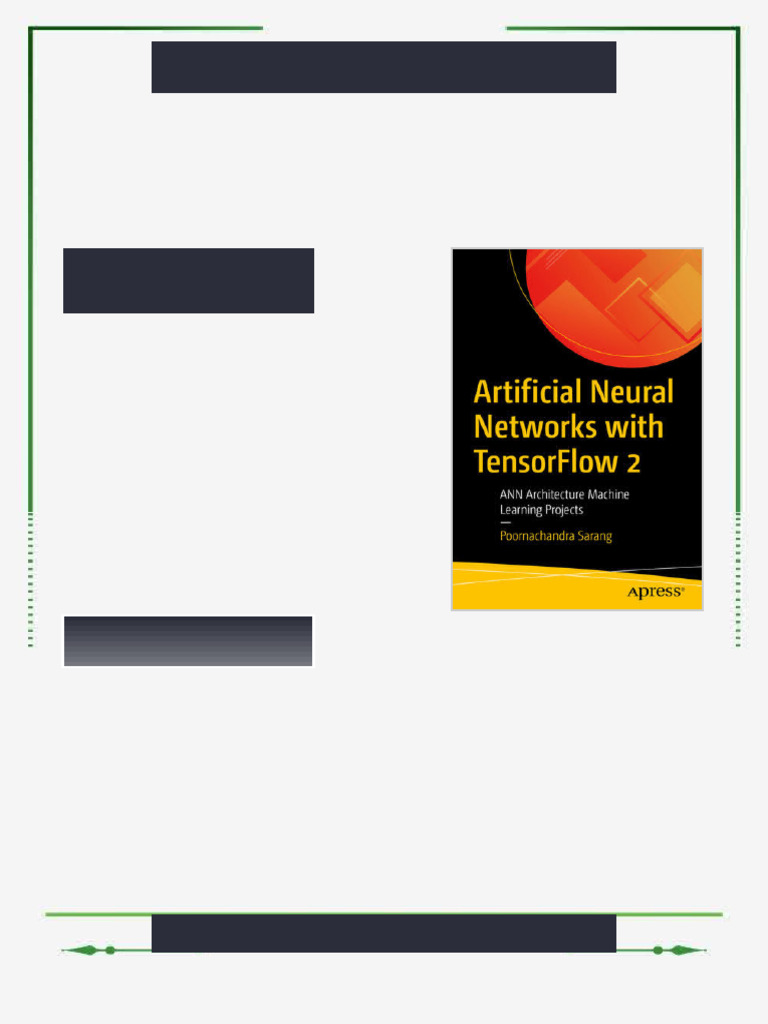 Artificial Neural Networks with TensorFlow 2 ANN Architecture Machine ...