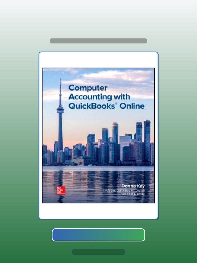 Test Bank of Computer Accounting With QuickBooks Online 1st Edition ...