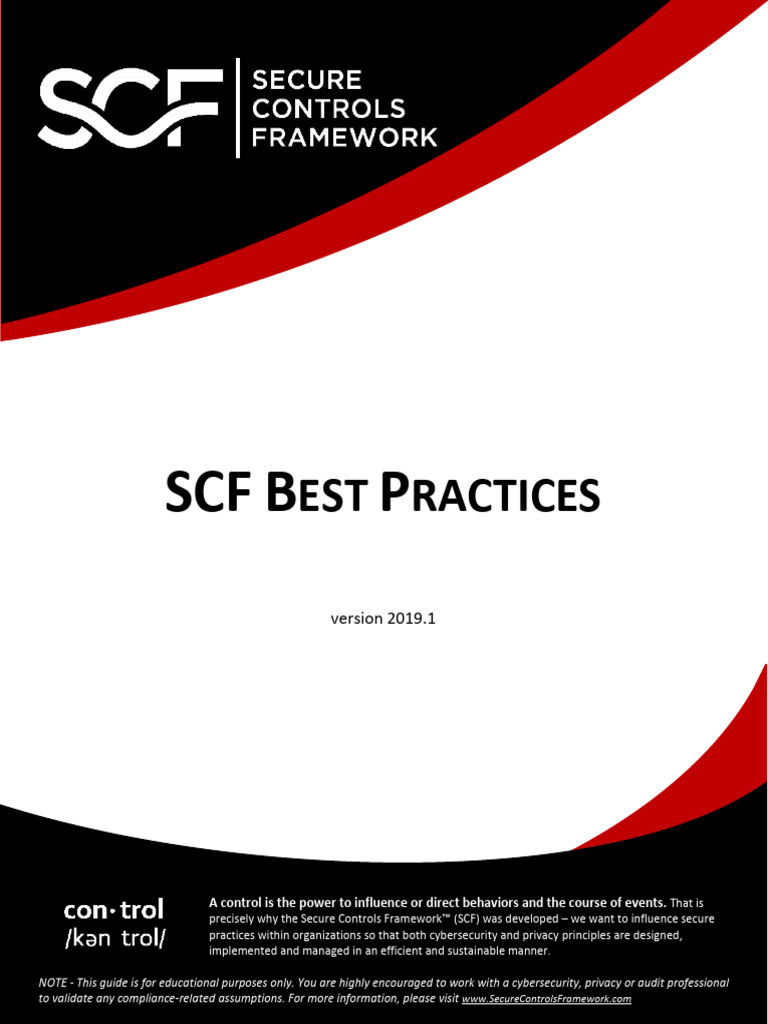 2019.1 - SCF Best Practices - Instructions & Use Cases | PDF | Computer ...