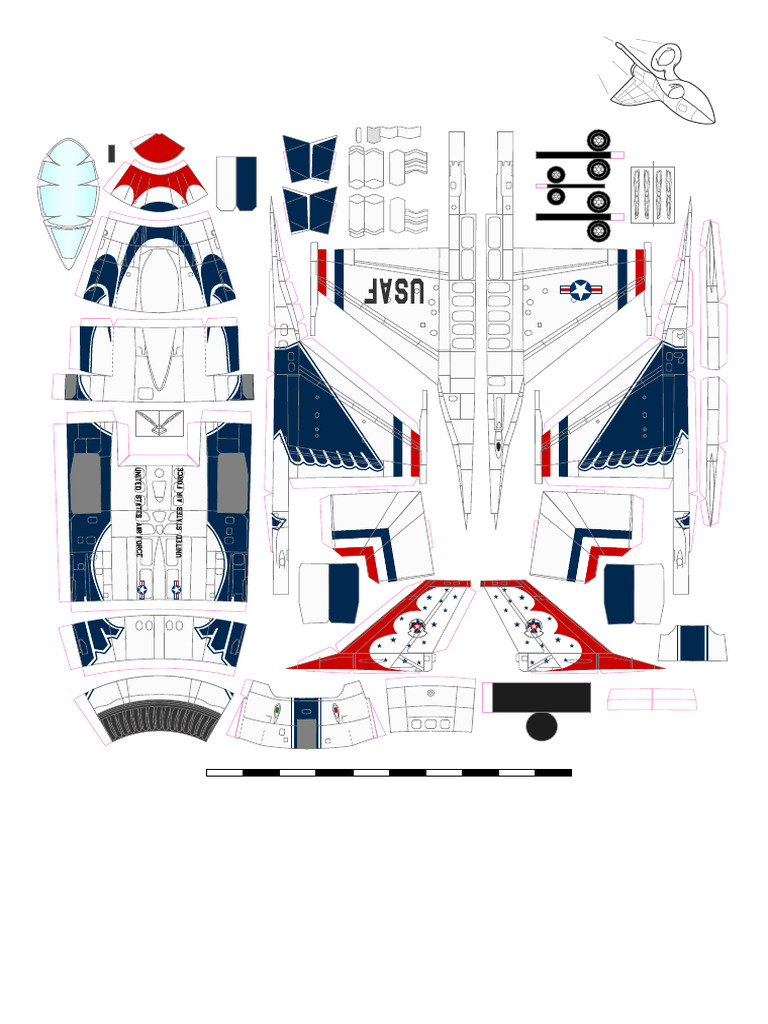 1844 F-16A Fighting Falcon Scissors and Planes | PDF