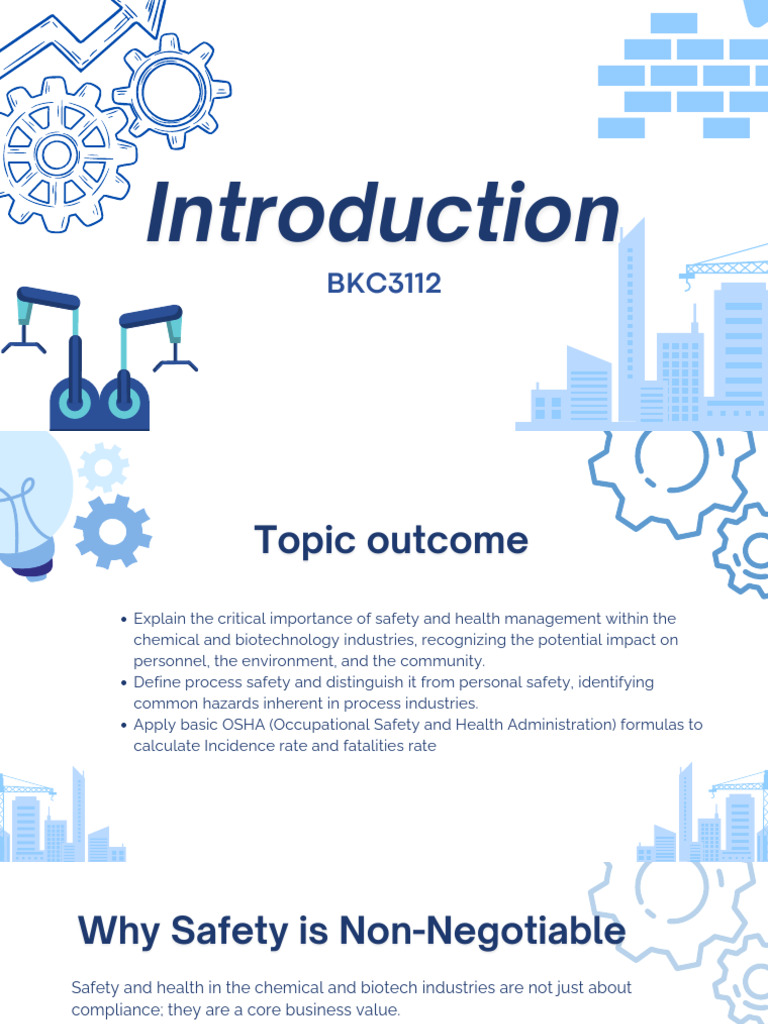 Chapter 1 Introduction Notes | PDF | Hazards | Occupational Safety And ...