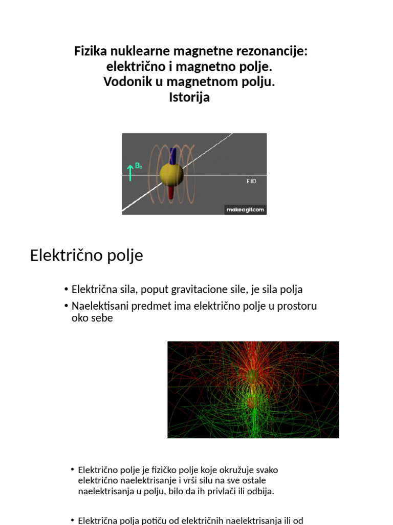 Fizika Nuklearne Magnetne Rezonancije 2025 I | PDF