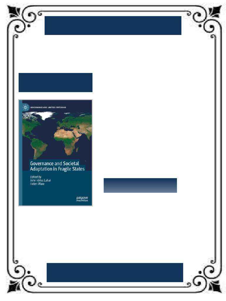 Governance and Societal Adaptation in Fragile States 1st ed. Edition ...