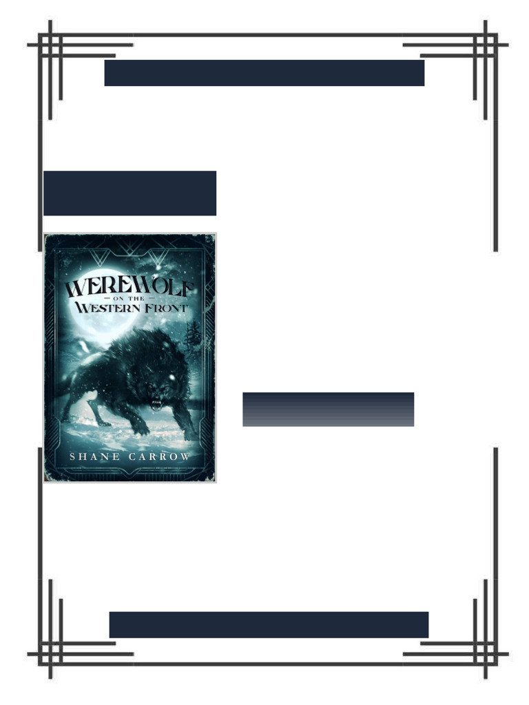 Werewolf on the Western Front 1st Edition Shane Carrow eBook annotated ...
