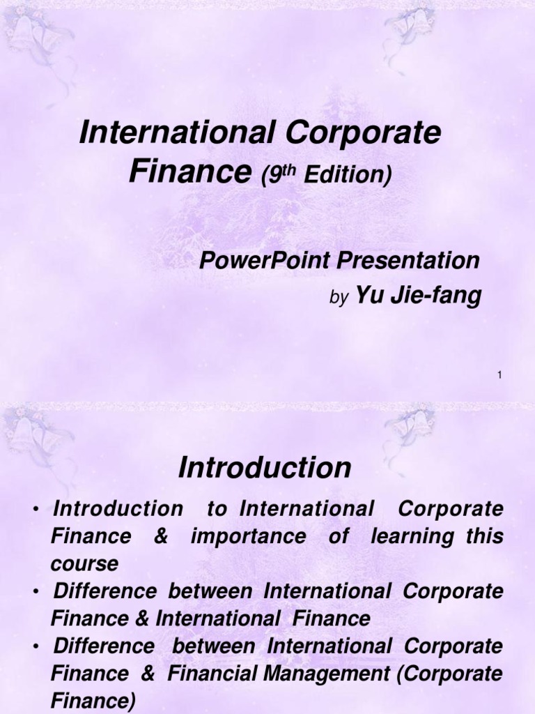 International Financial Management (Introduction) | PDF | Investment ...
