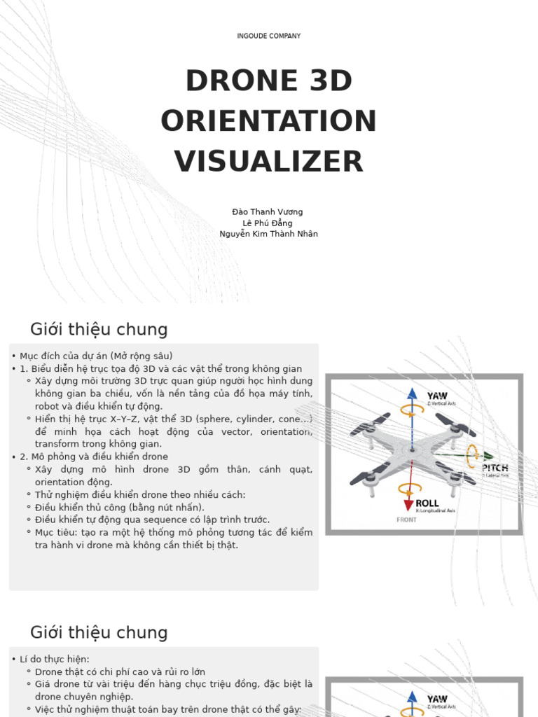 Drone 3D Orientation Visualizer | PDF