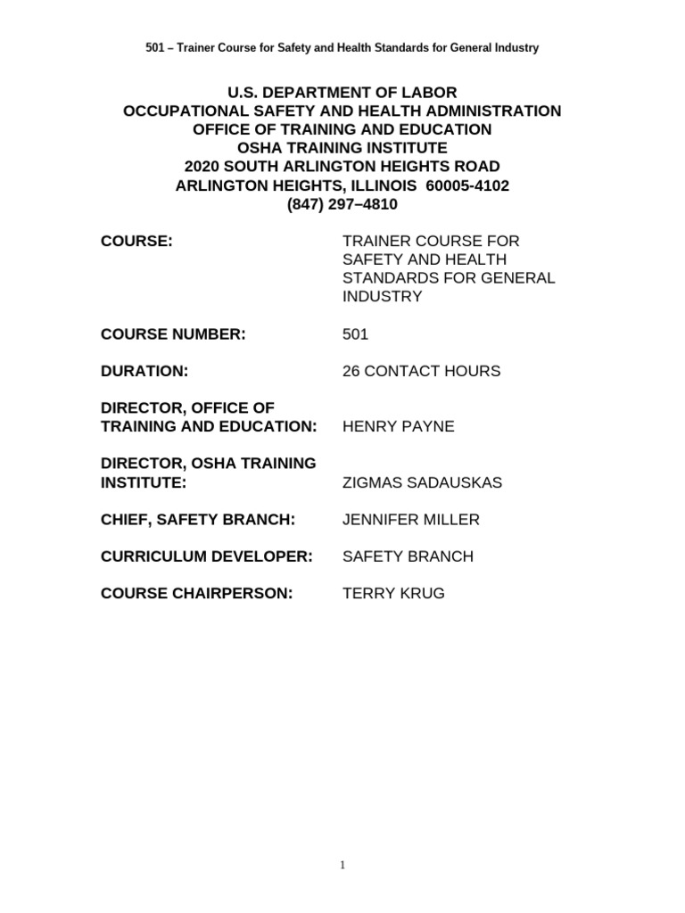 Document of 501 | PDF | Occupational Safety And Health | Occupational ...