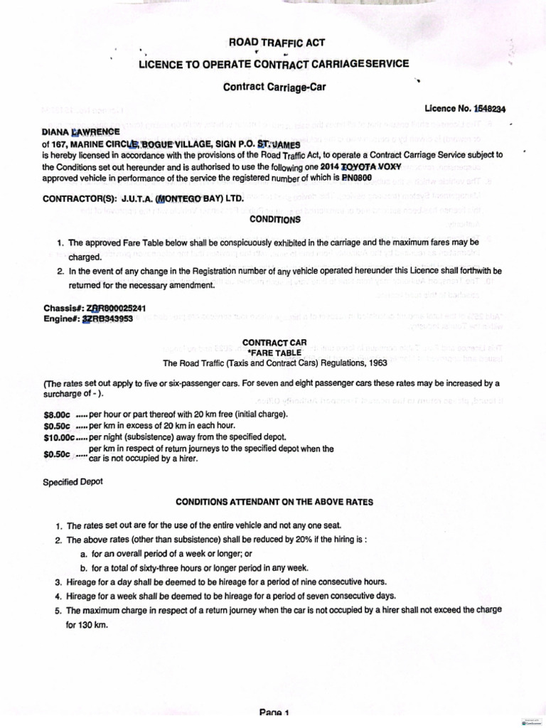 Contract Carriage | PDF