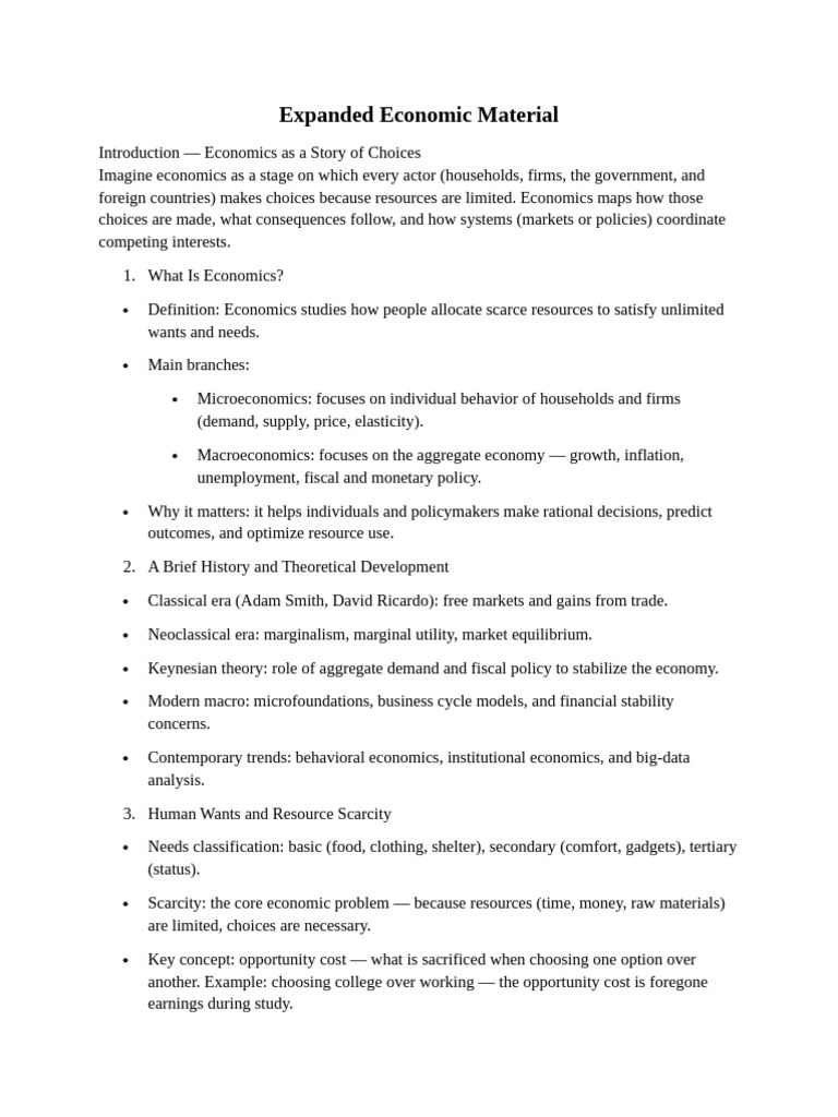 Understanding Economics: Key Concepts Explained | PDF | Economics | Demand
