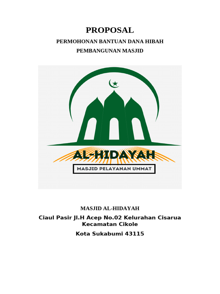 Proposal Permohonan Dana Hibah (Autorecovered) | PDF