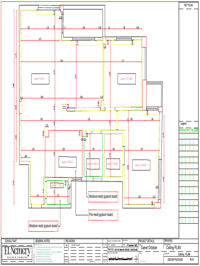 Gypsum Board Ceiling Plan Details | PDF | Materials | Building Engineering