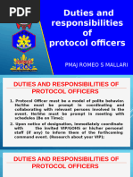 Protocol Officer Responsibilities Overview | PDF