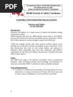 OSHA Ladder Safety Regulations 1926.1053 | PDF | Ladder