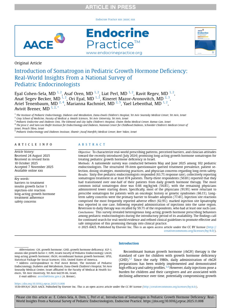 Introduction of Somatrogon in Pediatric Growth Hormone Deficiency | PDF ...