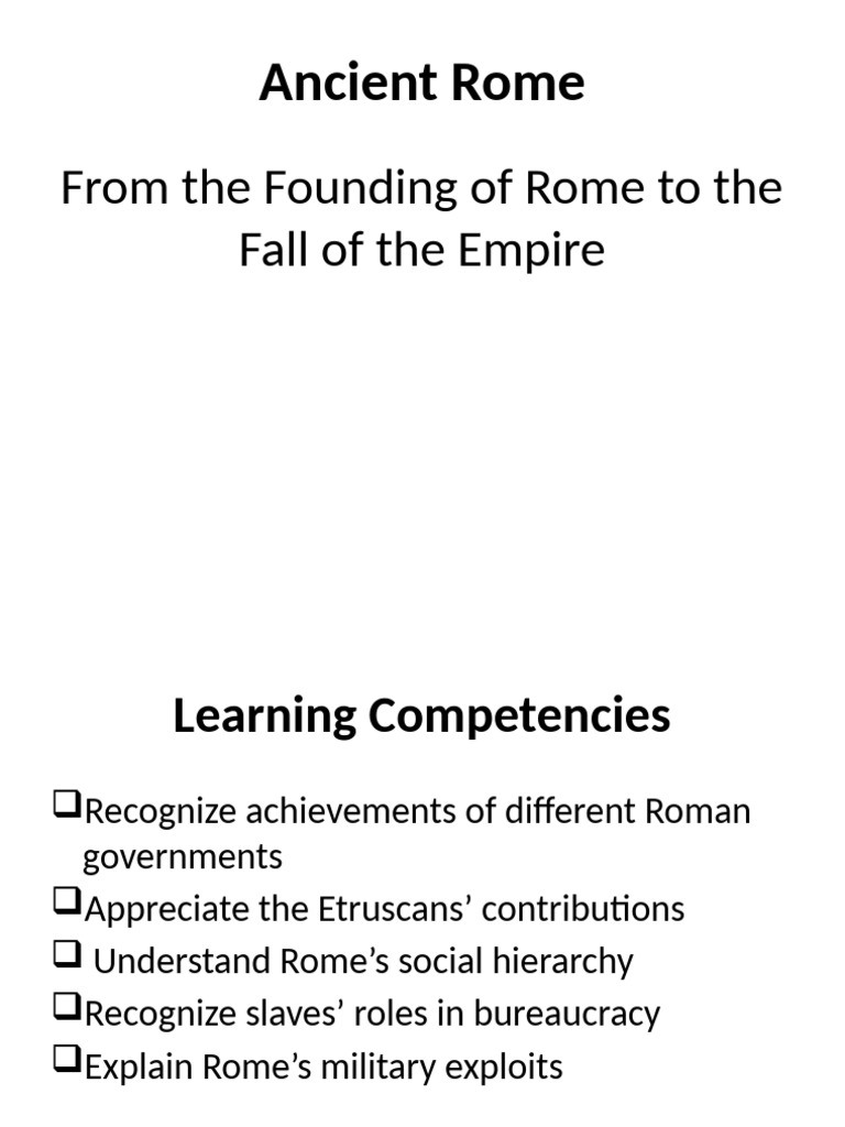 Ancient Rome Presentation | PDF | Ancient Rome | Augustus