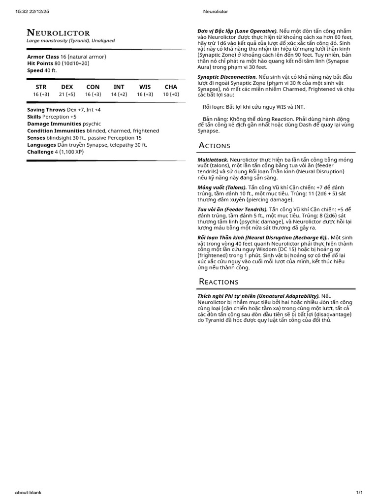 Neurolictor | PDF