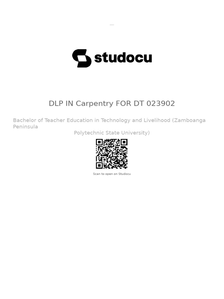 detailed-lesson-plan-carpentry-tools-materials-for-dt-023902 | PDF ...