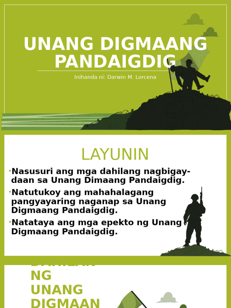 Unang Digmaang Pandaigdig | PDF