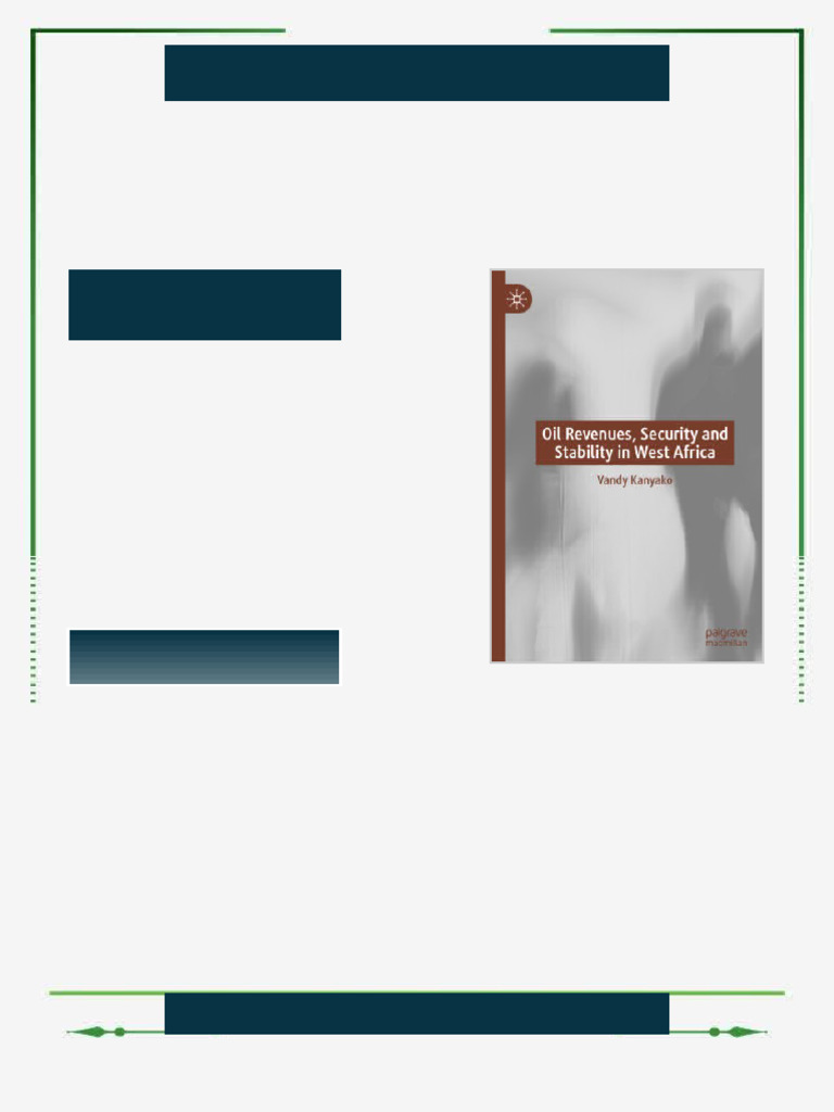 Oil Revenues, Security and Stability in West Africa 1st ed. Edition ...