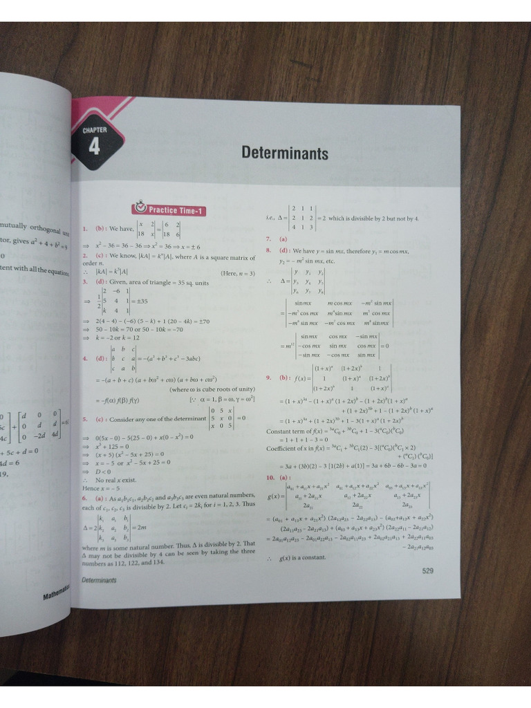 Determinant Solution | PDF