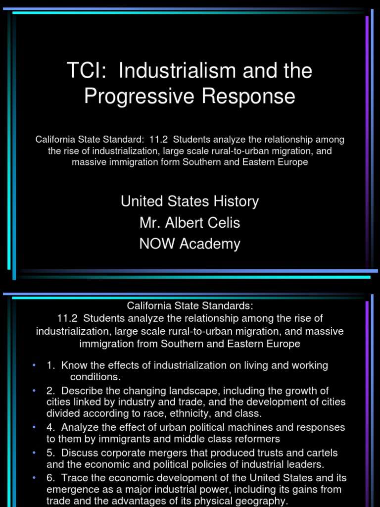 TCI Industrialism&the Progressi | PDF | Muckraker | John D. Rockefeller