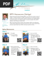 Gufoni Maneuver Instructions for BPPV | PDF | Bed