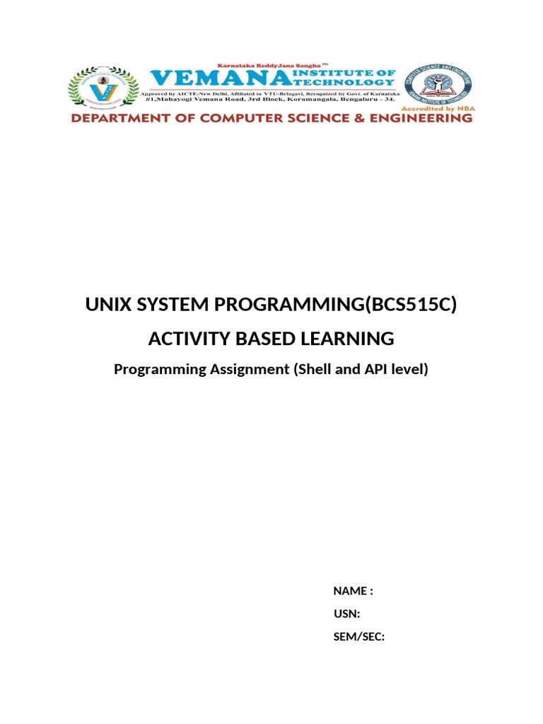 Usp Activity Learning | PDF