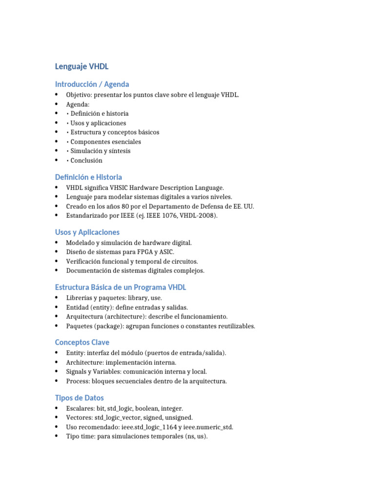Lenguaje_VHDL | PDF