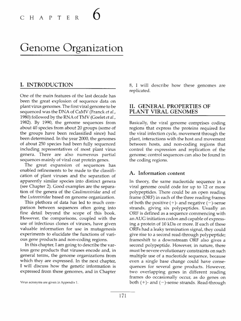 Plant Viral Genome Organization Overview | PDF | Plant Virus | Virus