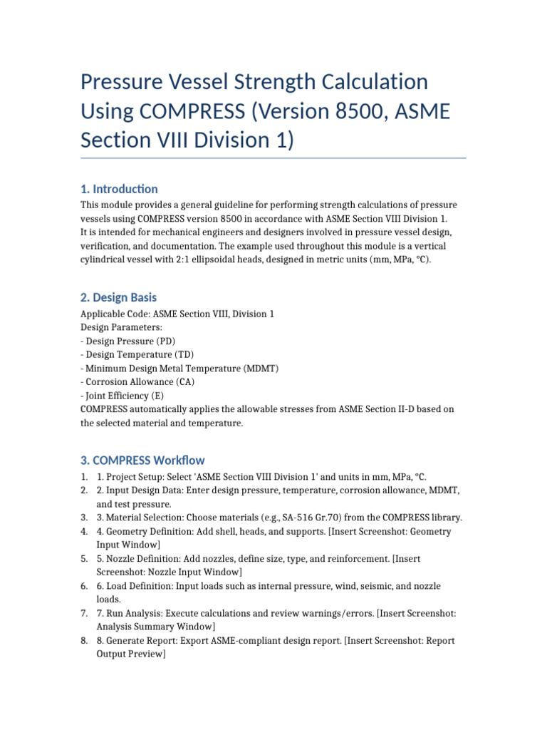 Pressure Vessel Strength Calculation Guide | PDF | Strength Of ...