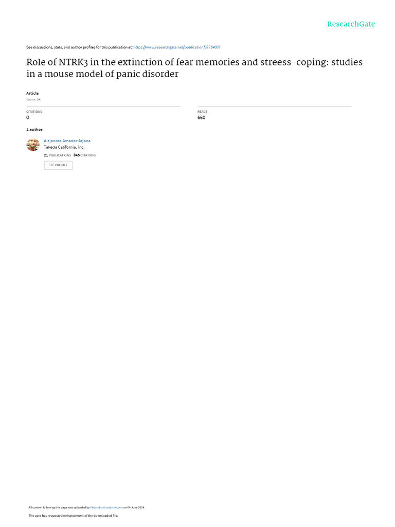 taaa | PDF | Panic Attack | Amygdala