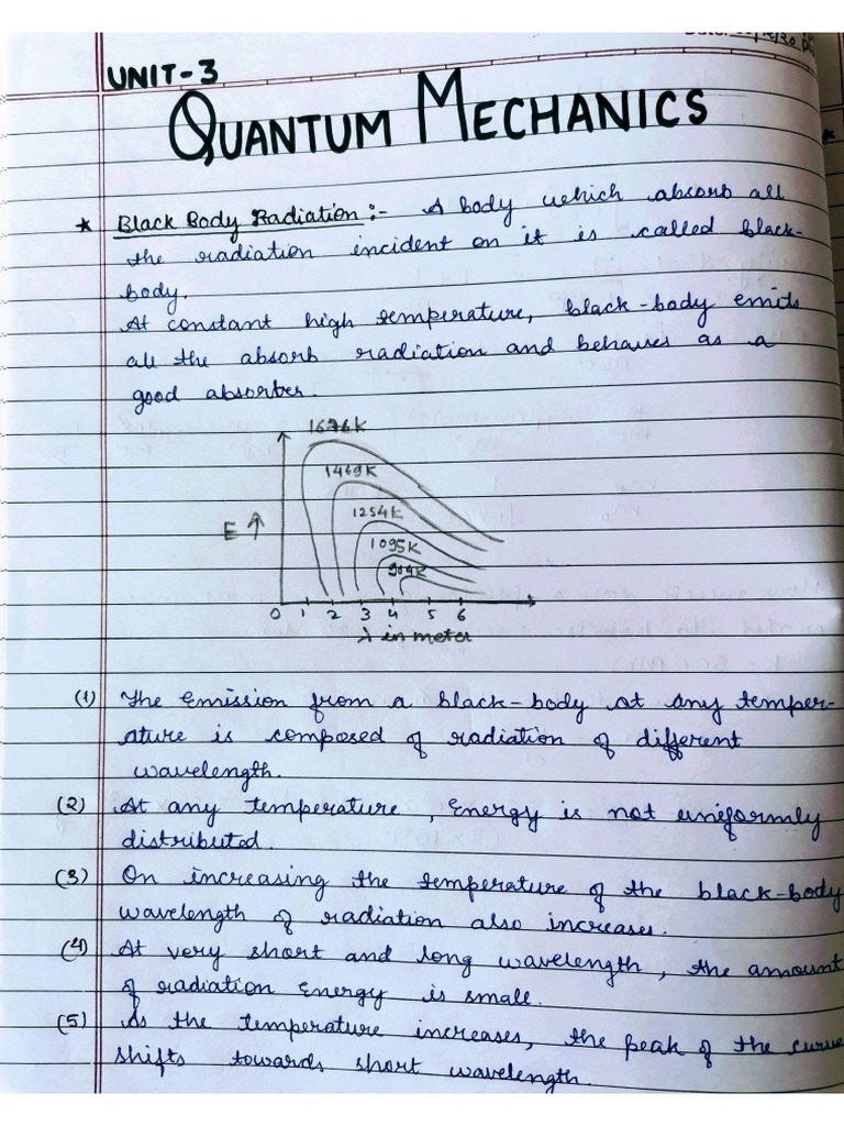 Quantum Machanics Handwritten Notes2 Unit 3 | PDF