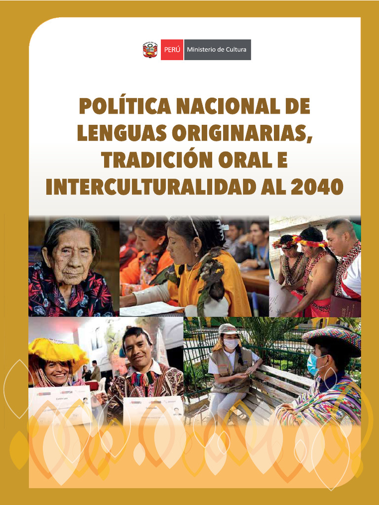 Política de Lenguas Originarias 2040 | PDF | Organización Internacional ...