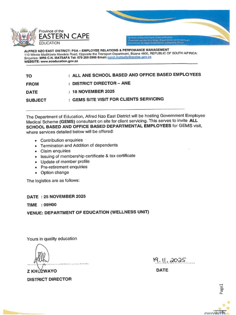 Gems Onsite Visit November 2025 - 023253 | PDF