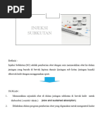 Pemberian Injeksi Subcutan yang Aman | PDF