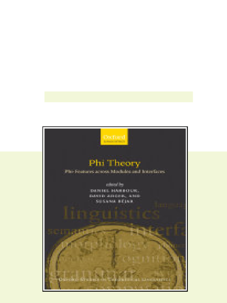 Phi Theory Phi Features Across Modules and Interfaces 1st Edition ...